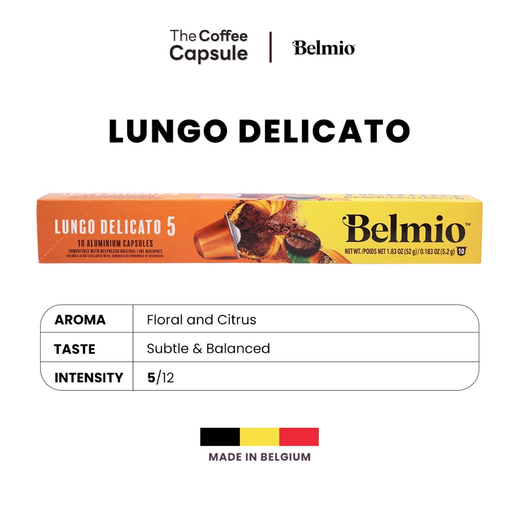 Jual Belmio Coffee - Lungo Delicato [Kopi Kapsul - Nespresso Compatible ...