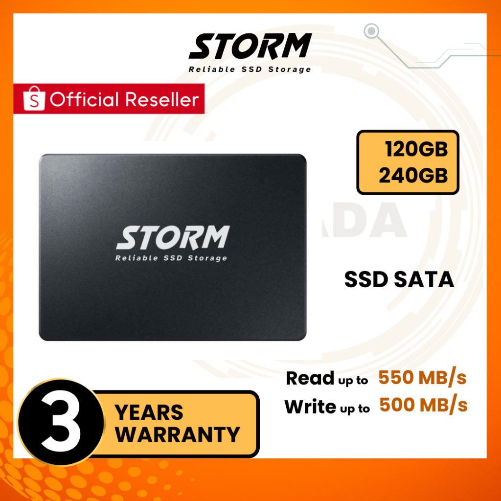 Jual STORM SSD SATA 120GB / 240GB 2.5" SSD Internal 120 GB 240 GB SATA III SATA3 - GARANSI RESMI ...