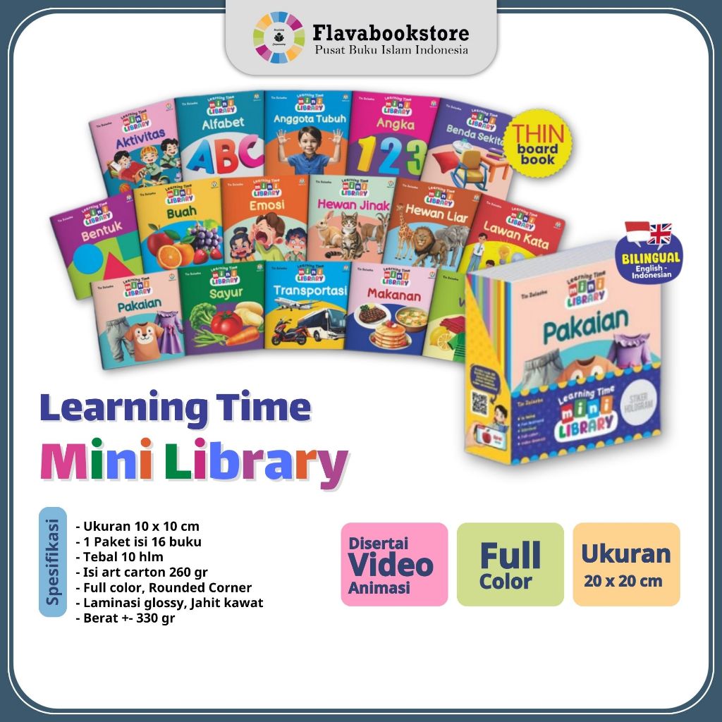 Jual Ziyadbooks - Learning Time : Mini Library - Buku Anak Belajar Kosa ...