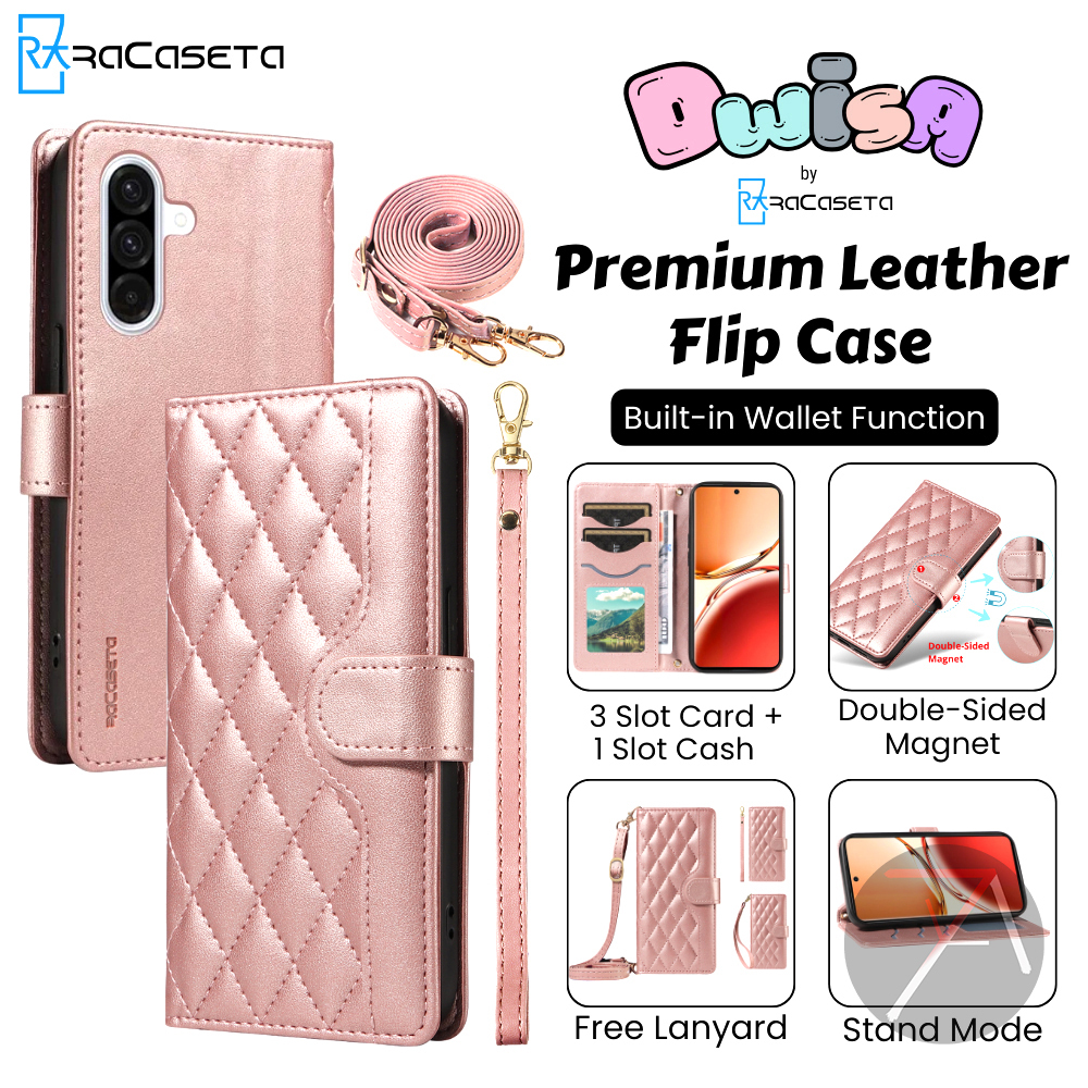 Jual raCaseta DWISA Flip Case untuk Samsung Galaxy A17 A56 A36 A26 A16 A55 A35 A25 A15 A54 5G 4G ...