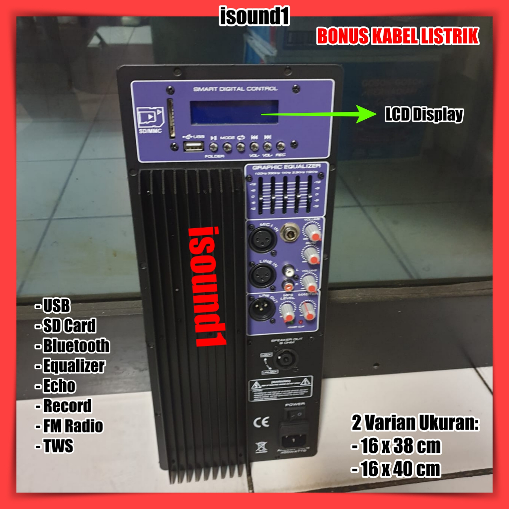 Jual POWER KIT MESIN SPEAKER AKTIF USB BLUETOOTH 500-1000 WATT RECORD ...