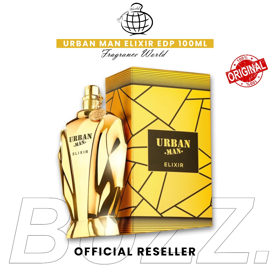 Jual Fragrance World Urban Man Elixir EDP 100ml Parfum Pria BEST SELLER ...