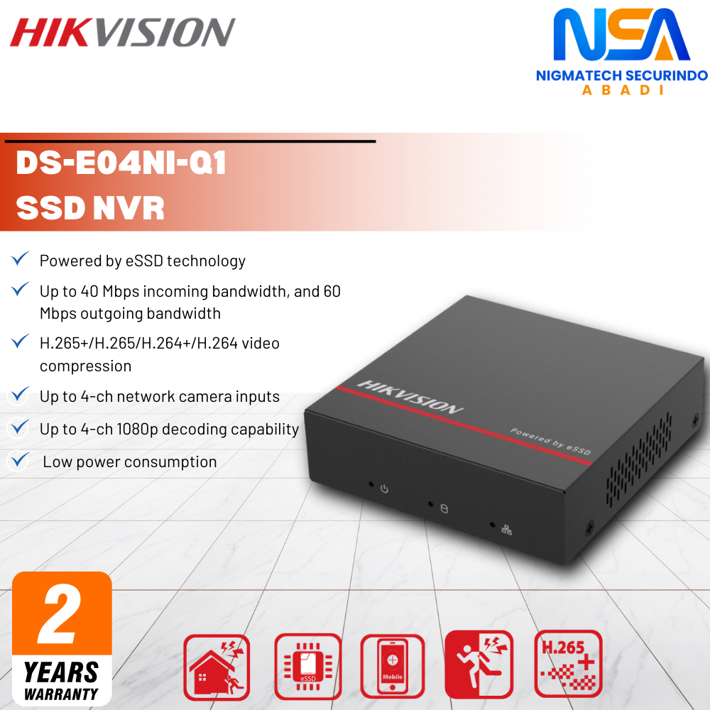 Jual HIKVISION DS-E04NI-Q1 SSD NVR | Shopee Indonesia