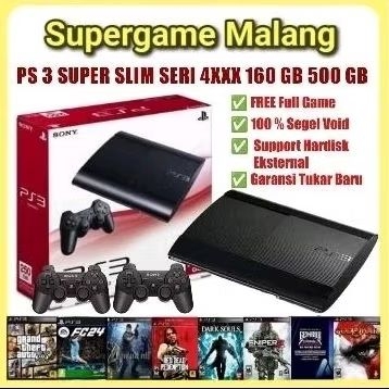 Jual PS3 Super Slim CFW PS 3 Game Gaming Games Gamez | Shopee Indonesia