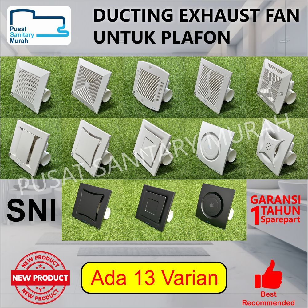 Jual EIXO EXHAUST FAN / HEXOS PLAFON SHT24 DUCTING | SIZE 30x30cm ...