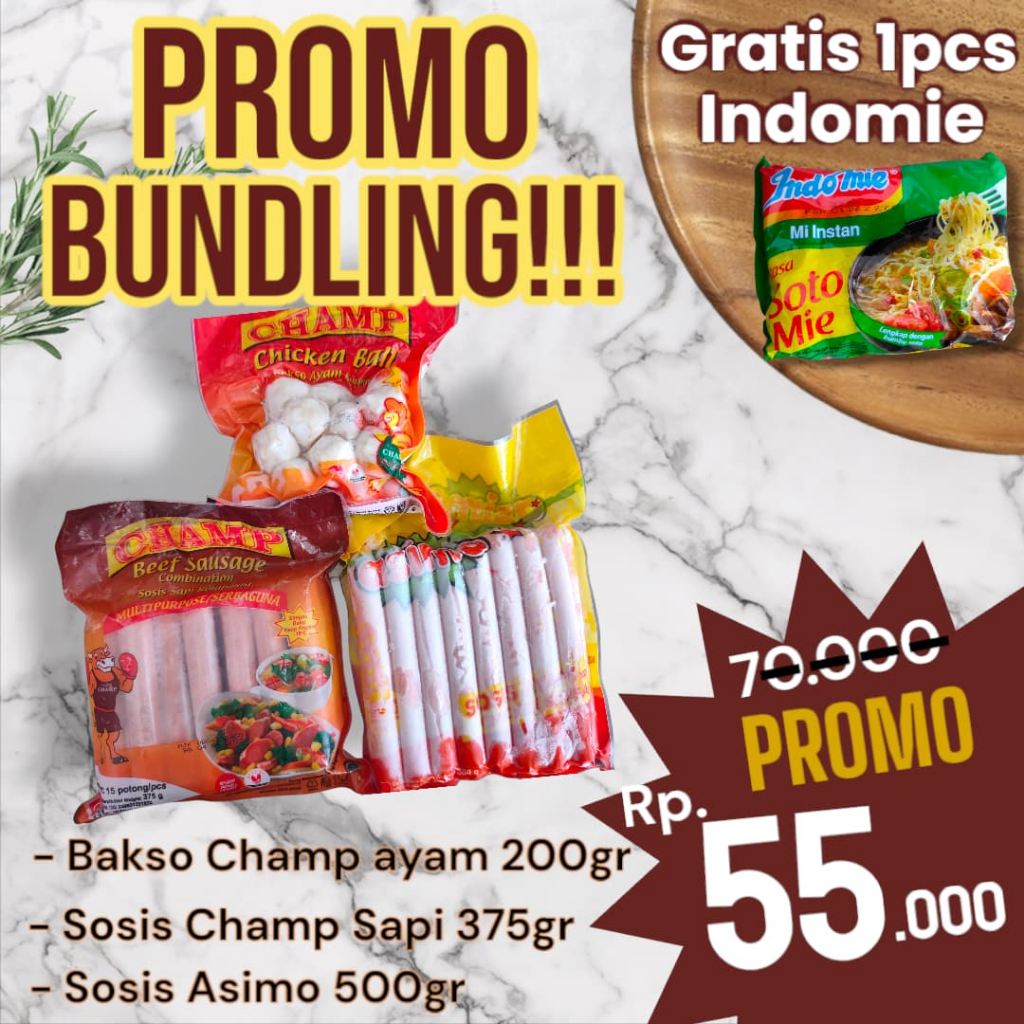 Jual Bakso champ ayam dan sosis champ sapi | Shopee Indonesia