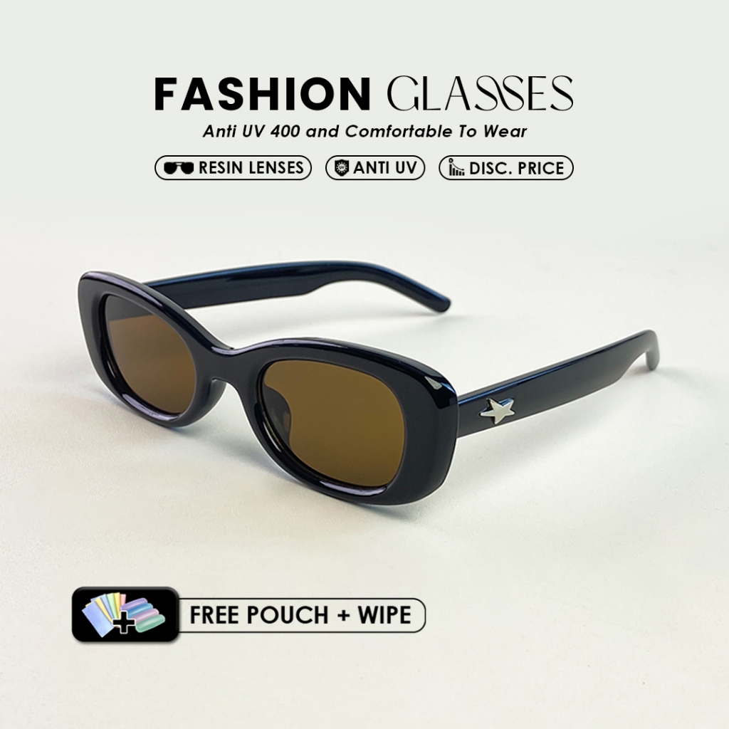Jual 【Free Dompet & Lap】 Kacamata Hitam Wanita / Titanium /UV/ Produk Baru / Impor / Kacamata ...