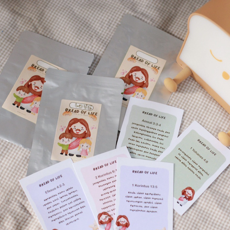 Jual [5pcs] PACK BREAD OF LIFE CHRISTIAN VERSE | ayat alkitab kristen ...