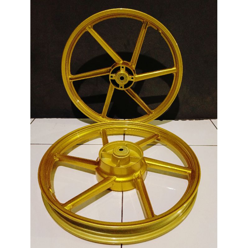 Jual Velg palang 6 gold pnp FiZR, Jupiter Z, champ, Rxz dll | Shopee ...