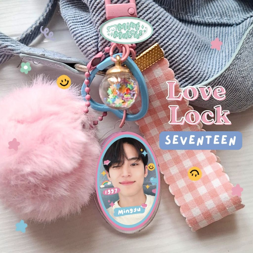 Jual [mintmatchs] SEVENTEEN SVT Love Lock Keychain Bagcharm | Shopee ...