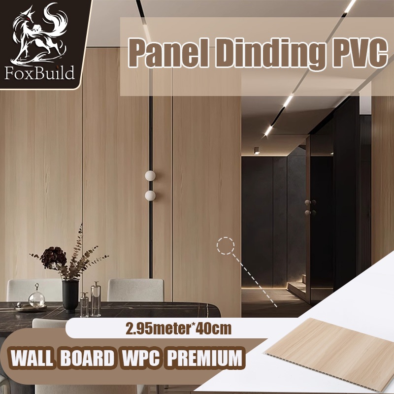 Jual WALLBOARD PVC UKURAN PANJANG 2.9METER LEBAR 40 CM TEBAL 9 MM/ WPC ...