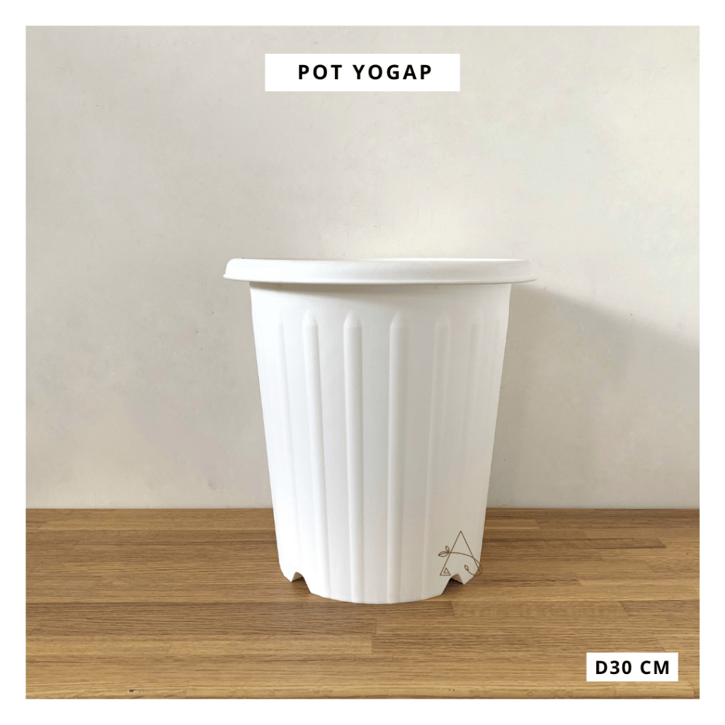 Jual Pot Bunga Yogap Putih D30 cm | Pot Plastik | Pot Tanaman Hias ...