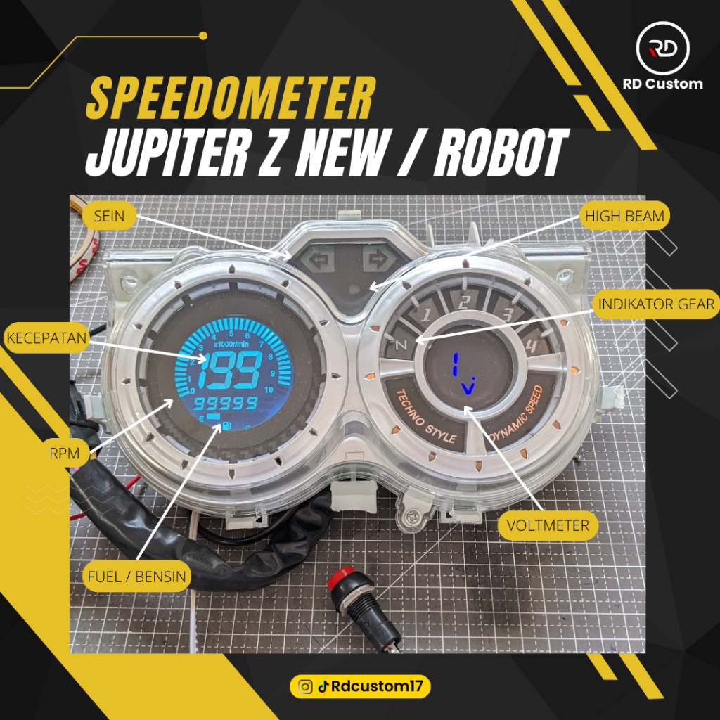 Jual Speedometer Digital Yamaha Jupiter Z New / Robot | Shopee Indonesia