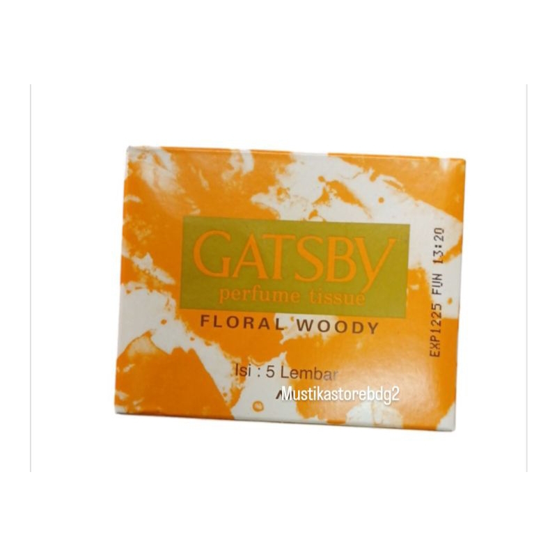 Jual Gatsby Perfume Tissue Isi 5 Lembar | Shopee Indonesia