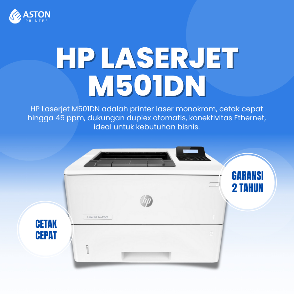 Jual Printer HP LaserJet Pro M501dn - Printer Laser Duplex Volume Tinggi dan Cepat | Shopee ...
