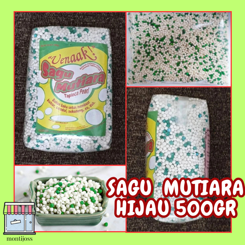 Jual Sagu Mutiara Cap Uenaak 500Gr ( HIJAU ) | Shopee Indonesia