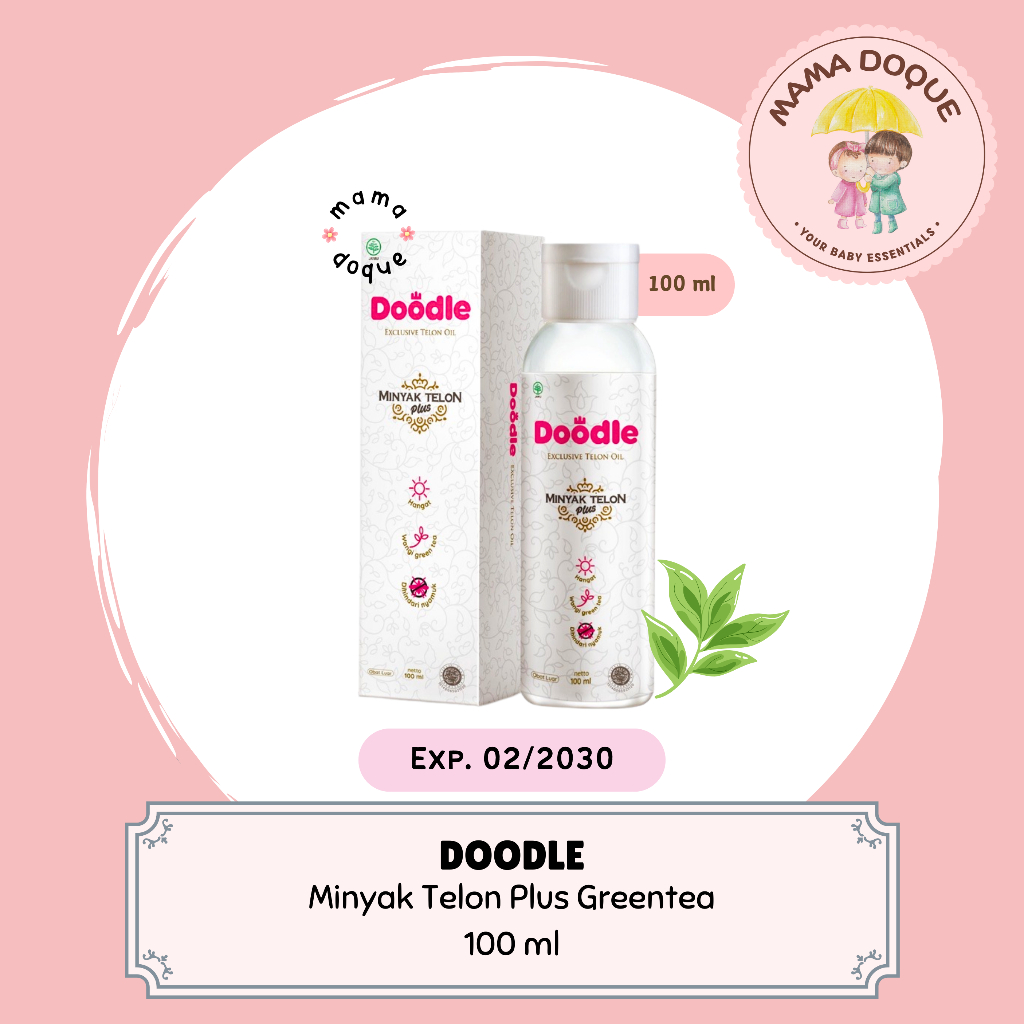 Jual Doodle Minyak Telon Plus Greentea 100ml / Minyak Telon Doodle ...