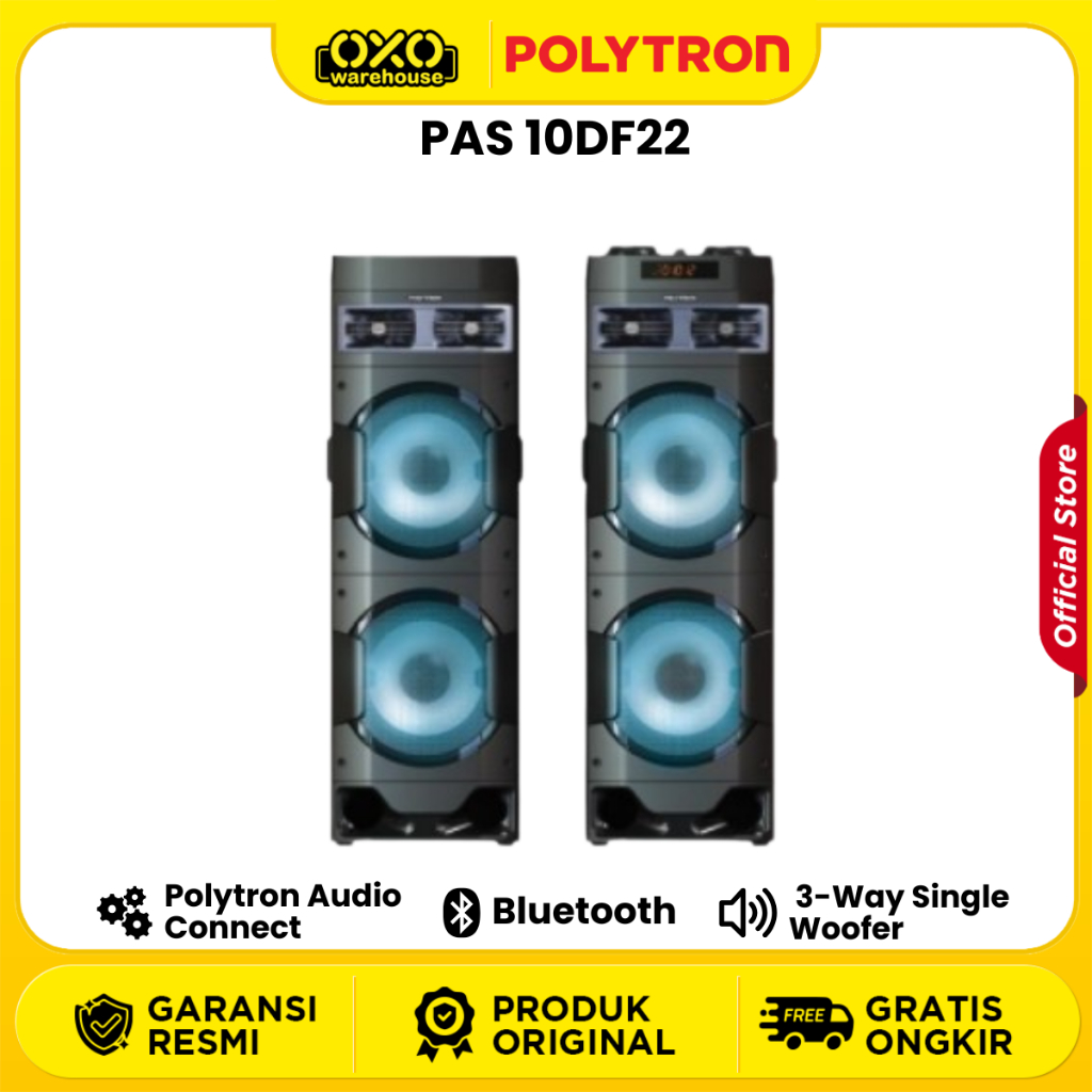 Jual POLYTRON Speaker Aktif PAS 10DF22 Bluetooth 3 Way Speaker System ...