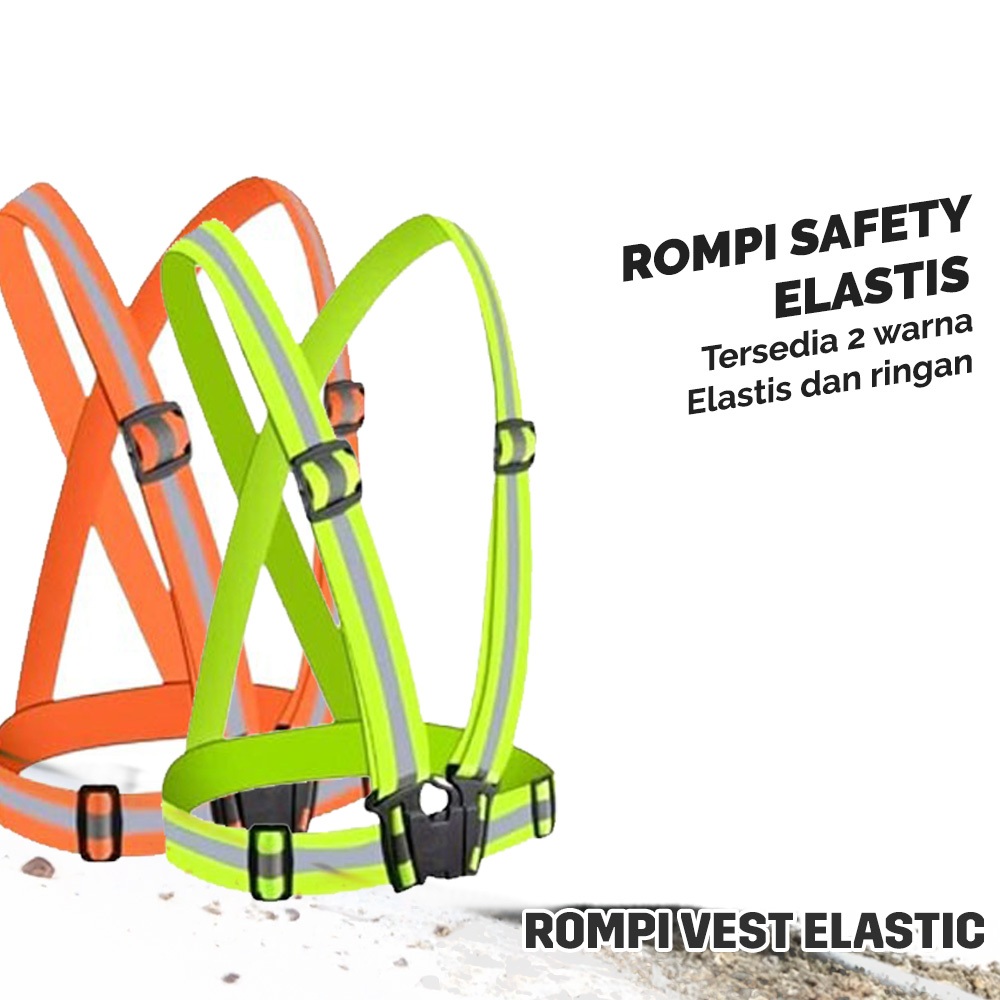 Jual Rompi Safety Karet Safety Vest Scotlight Elastis Reflective Rompi ...