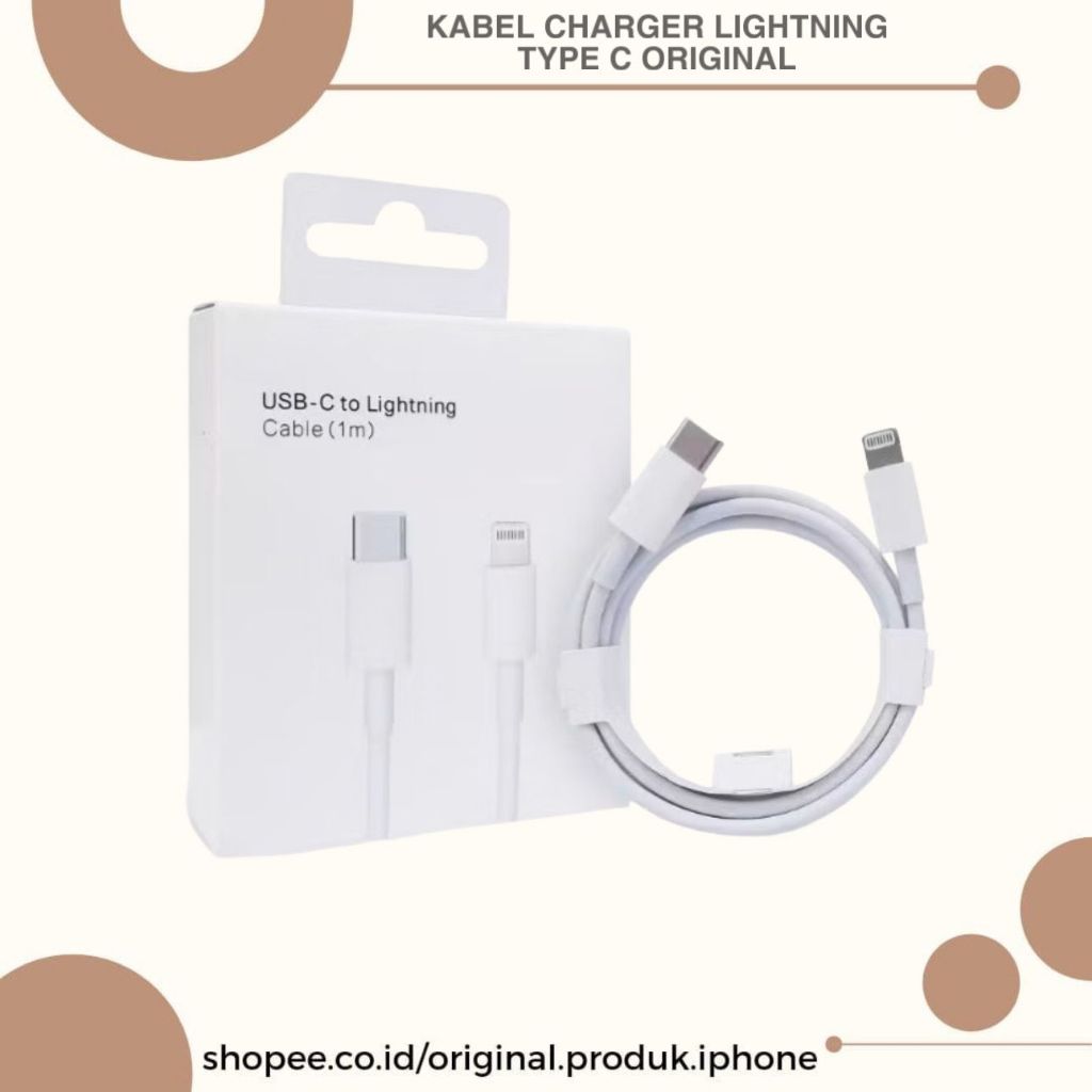 Jual KABEL CHARGER CAS LIGHTNING TYPE C 20W IP 11-11 PRO-11 PRO MAX-12 ...