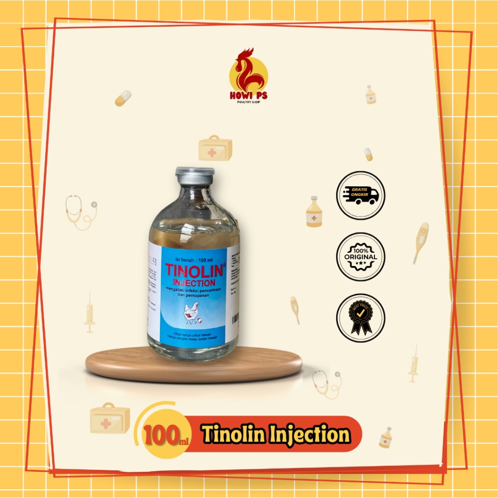 Jual Tinolin Injection Medion Cairan Steril Antibiotik 100ml | Shopee ...