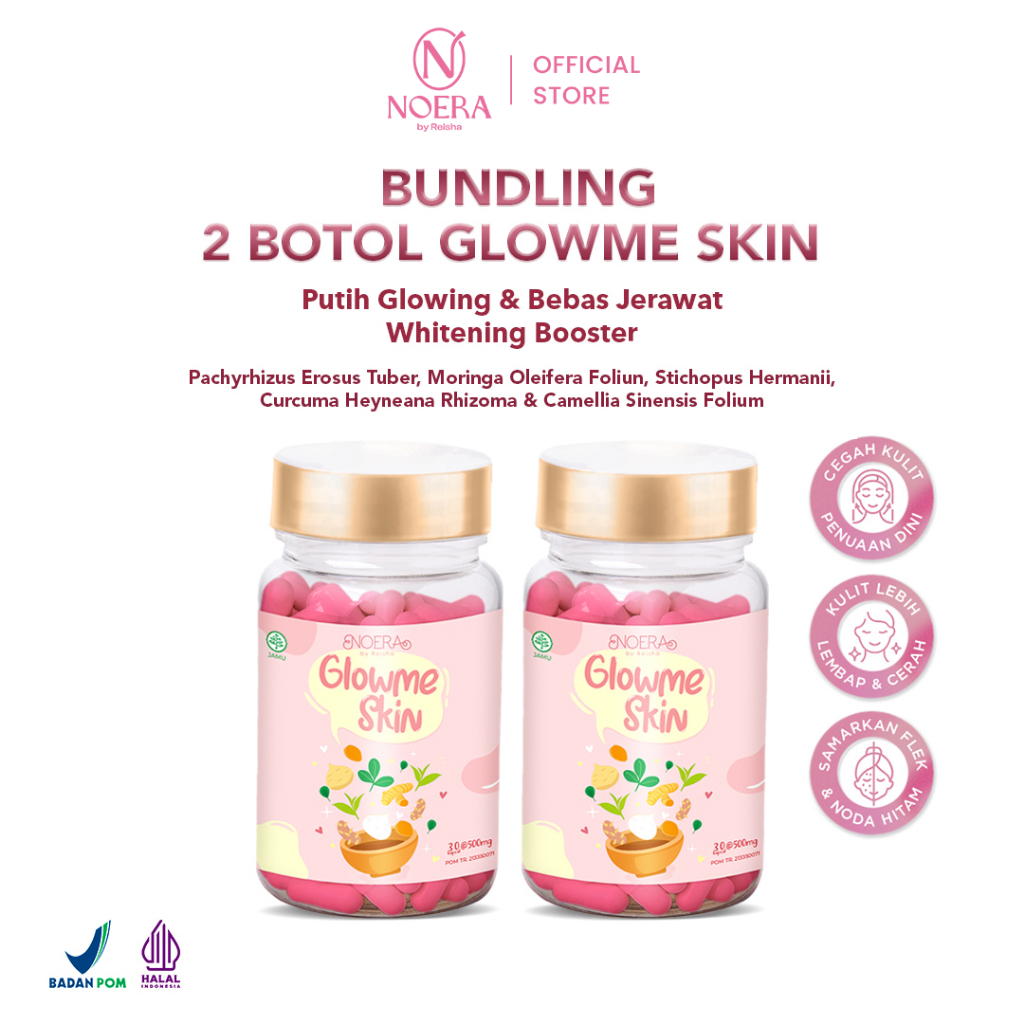 Jual Noera Bundling 2 Botol Glow Me Skin Improved Formula | Kapsul ...