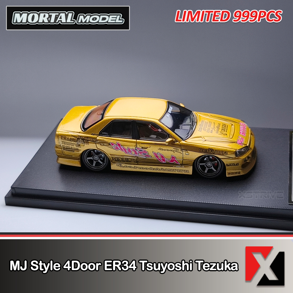 Jual MORTAL 1:64 Nissan URAS ER34 MJ Style 4Door ER34 Tsuyoshi Tezuka ...