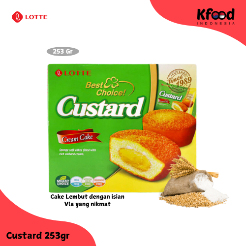 Jual LOTTE - Custard Cream Cake 276gr | Shopee Indonesia