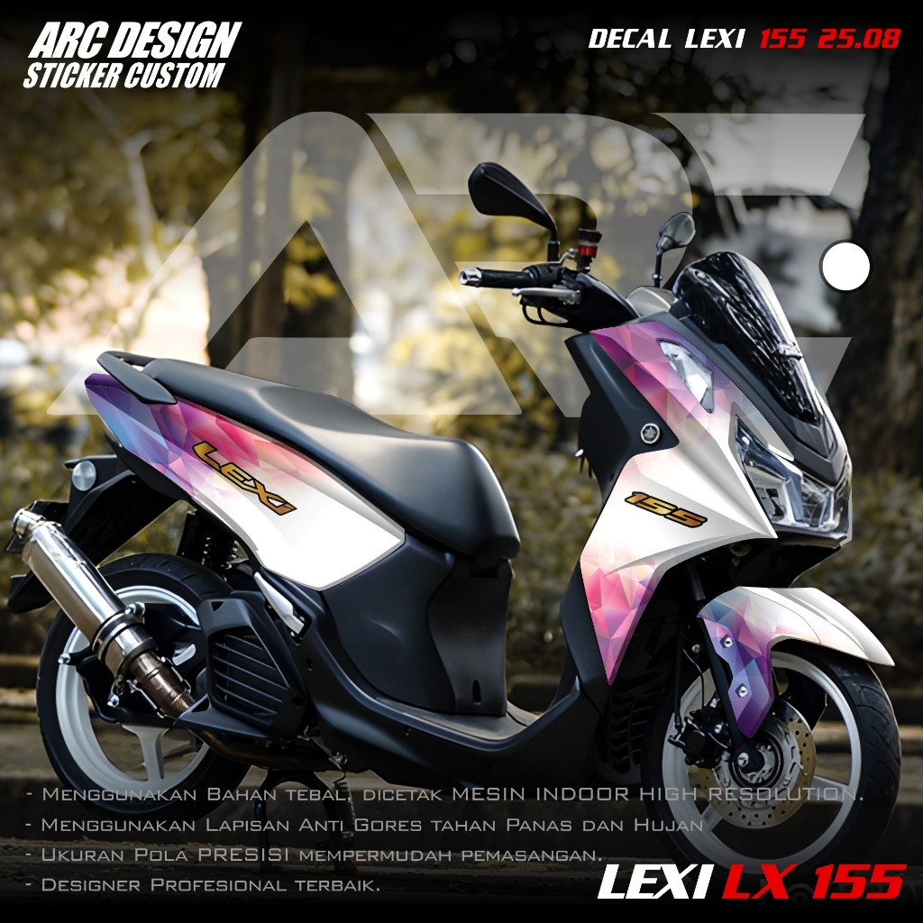 Jual (PROMO COD) TERBARU Decal Sticker Yamaha Lexi LX 155 2024 2025 ...