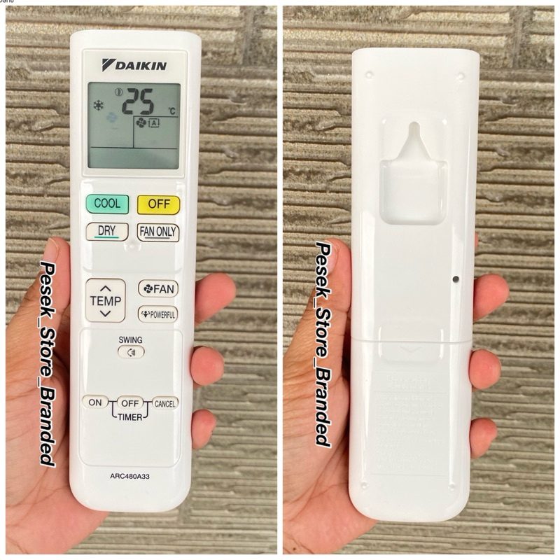 Jual Remot Remote AC Daikin Thailand Original dan baru ARC480A33 ...