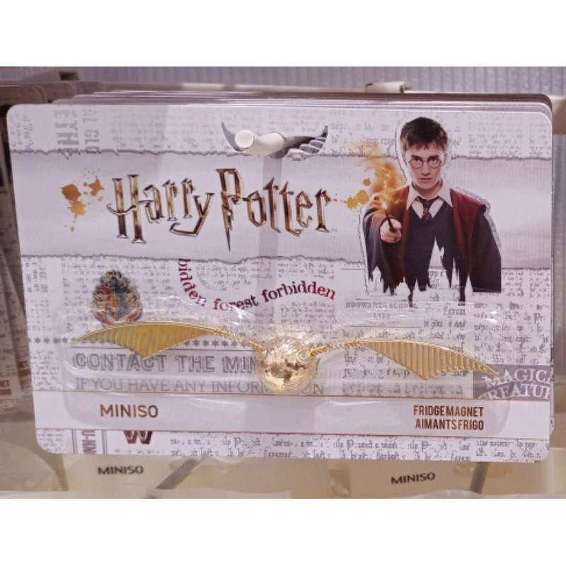 Jual Miniso Harry Potter fridge magnet Golden Snitch/Hedwig/Slytherin ...