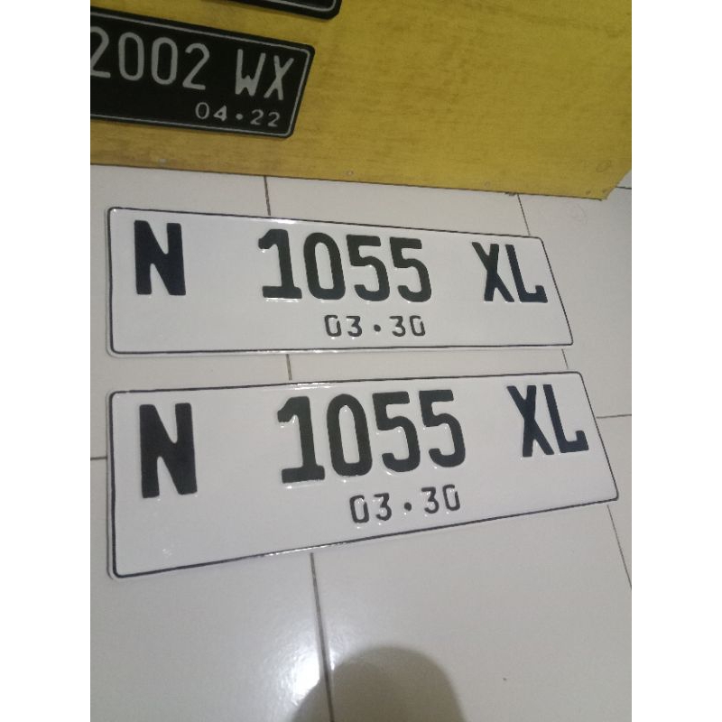 Jual Plat Nomor Mobil Standart Font Baru 2 Pcs / 2 biji | Shopee Indonesia