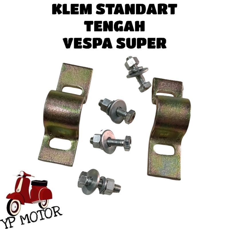 Jual FA Itali Klem Bracket Standar Standart Tengah Vespa Super ...