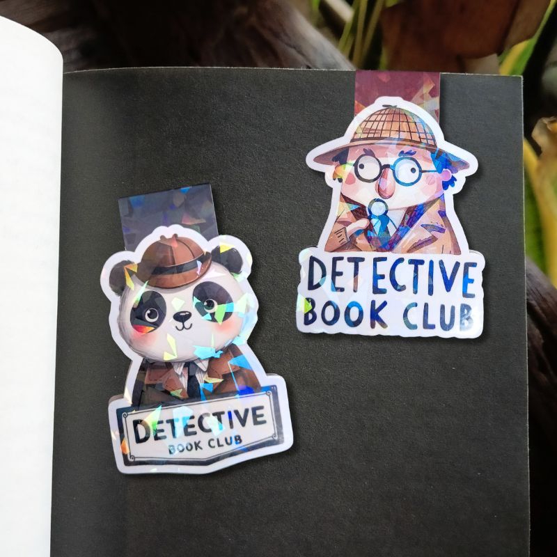 Jual Detective Book Club | Pembatas Buku Magnet | Handmade Magnetic ...