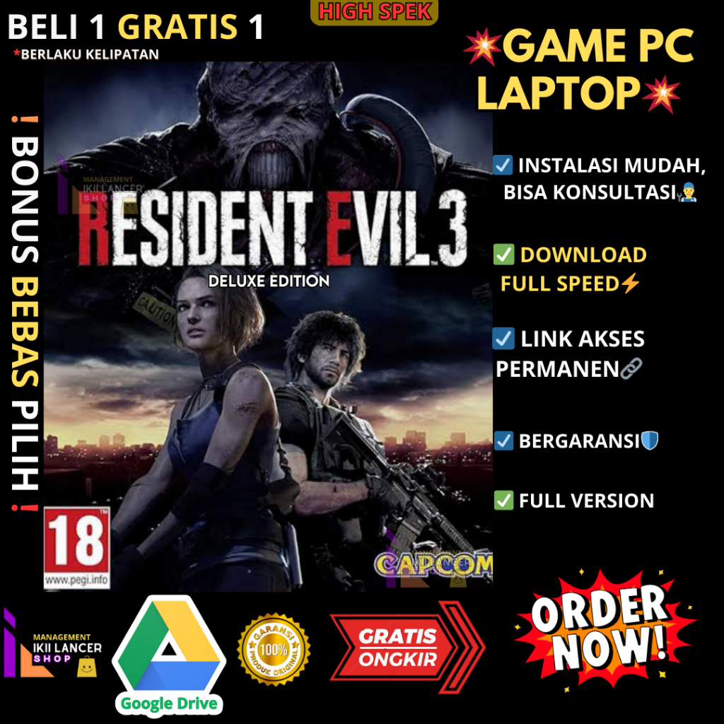 Jual Resident Evil 3 Remake 2020 Deluxe Edition - PC LAPTOP GAMES - CARA INSTALL MUDAH! | Shopee ...