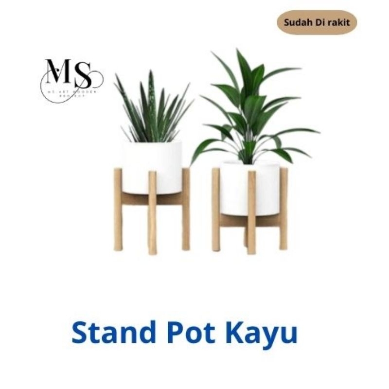 Jual Stand Pot kayu jati Belanda/ Stand Pot Kayu Serbaguna | Shopee ...