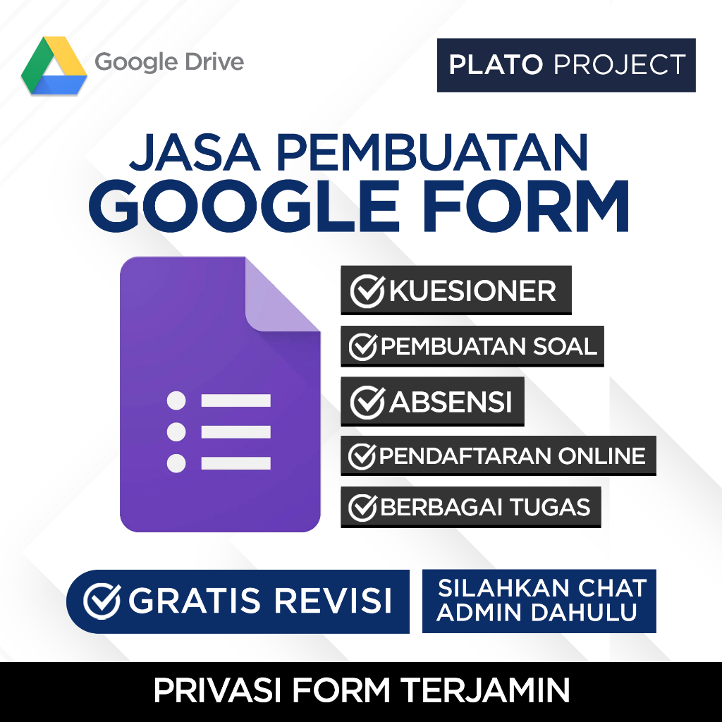 Jual Jasa Pembuatan Google Form | G Formulir | G Form | GForm | Shopee Indonesia