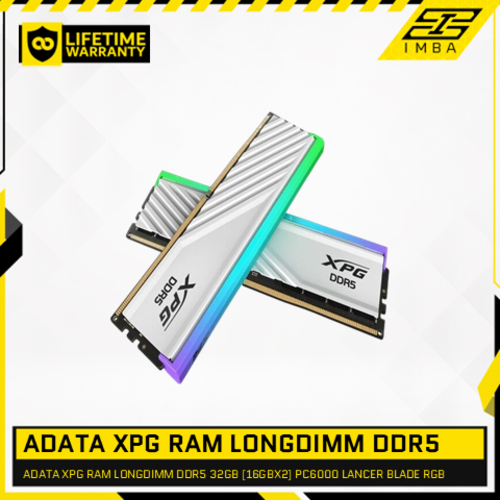 Jual ADATA XPG RAM LONGDIMM DDR5 32GB (16GBX2) PC6000 LANCER BLADE RGB ...