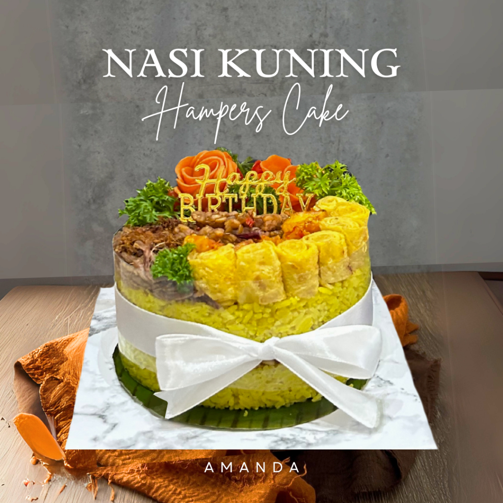 Jual Nasi Kuning Cake - Amanda / Hampers Rice Tart Cake Ulang Tahun ...