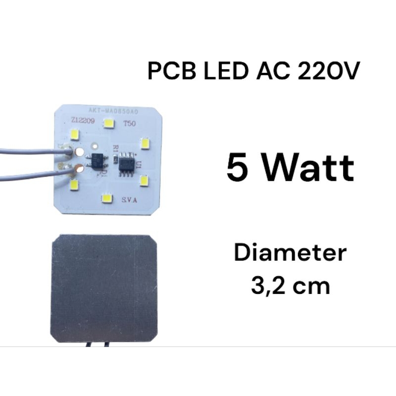 Jual PCN LAMPU LED 220V AC ALUMUNIUM 5 WATT CAHAYA TERANG | Shopee ...