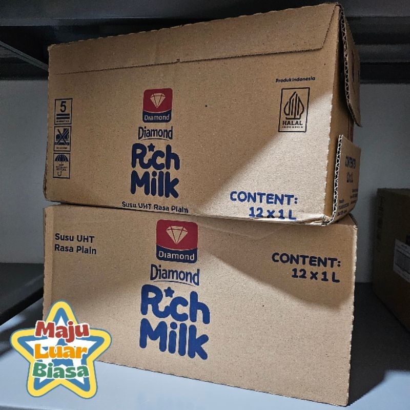 Jual DIAMOND RICH MILK kemasan 1 dus isi 12 | Shopee Indonesia