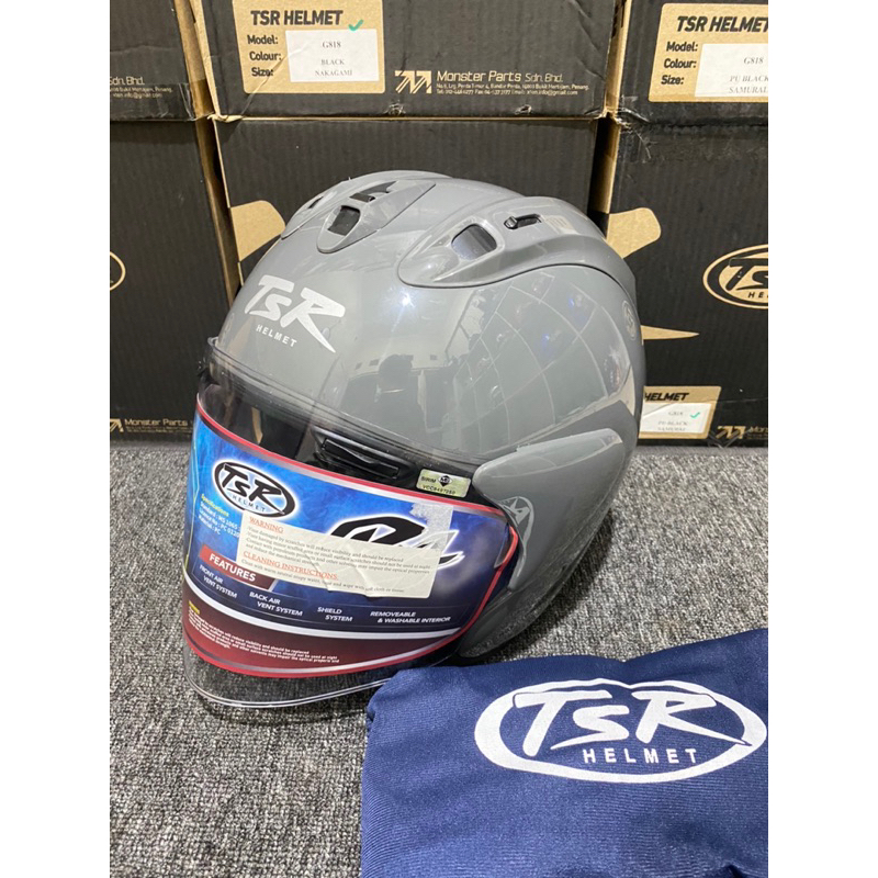 Jual HELM TSR VZ-RAM MODERN GREY | Shopee Indonesia