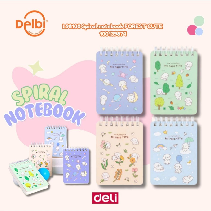 Jual Spiral notebook FOREST CUTE DELI KECIL BUKU NOTES | Shopee Indonesia