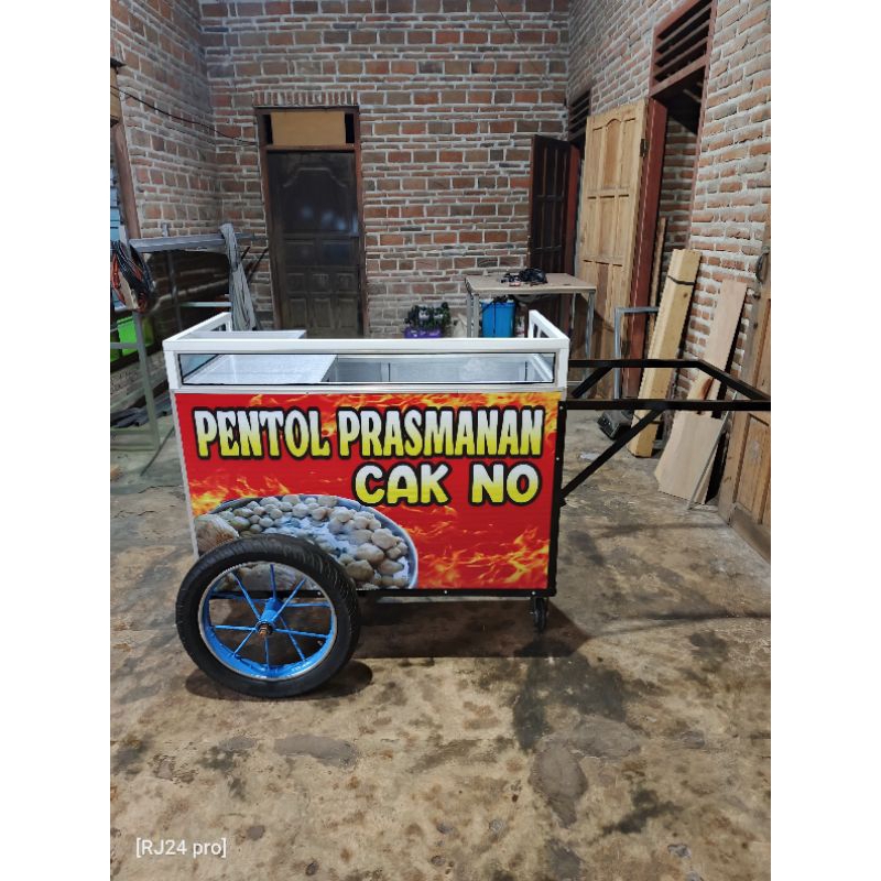 Jual gerobak rombong geret motor murah bisa custom | Shopee Indonesia