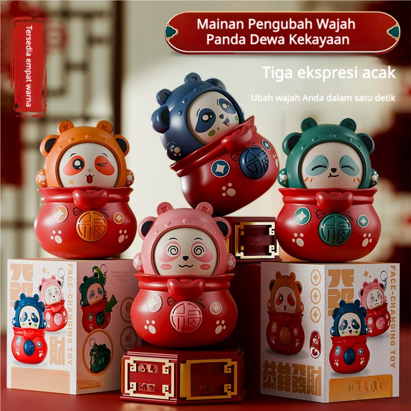 Jual Mainan Pengubah Wajah Panda Dewa KekayaanChinese traditional ...