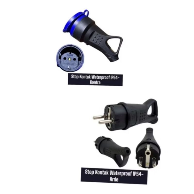 Jual AEBRAND Stop Kontak Waterproof Karet Outdoor IP54 / Colokan ...