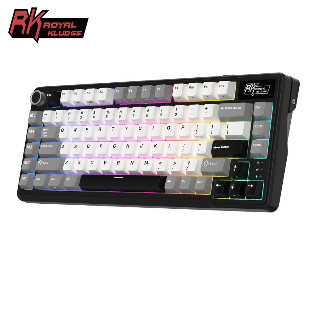 Jual Royal Kludge RK L75 Knight Black 85 Key Diy Mechanical Keyboard 80 ...