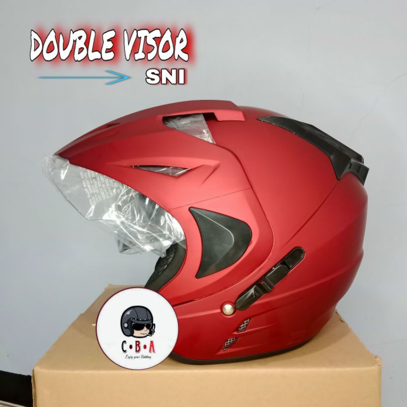 Jual Helm Ink Jp 8 T1 Double Visor Premium Original Sni Cnp | Shopee ...