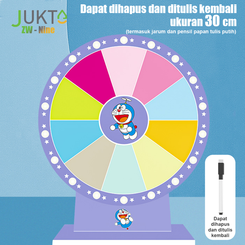 Jual Nubri COD Roda Putar Hadiah Interaktif - Desain Doraemon Roda ...