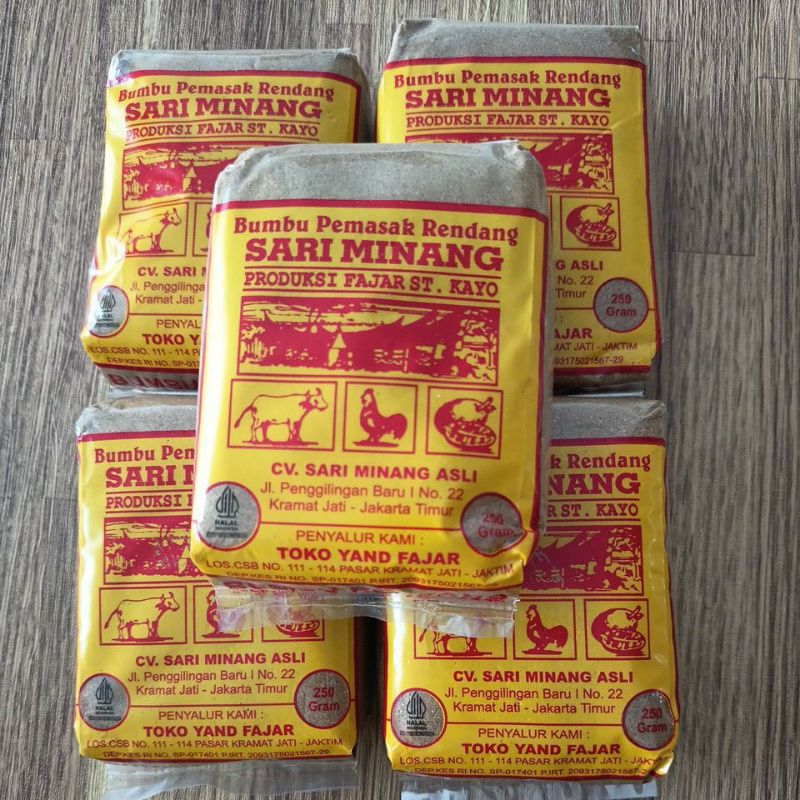 Jual Sari Minang Bumbu Rendang Padang 50g 100g 250g | Shopee Indonesia